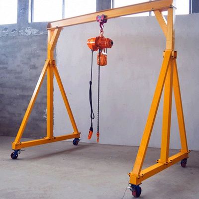 Small Portable Gantry Crane 3000kg Span 3m With 3 Meters Lifting Height