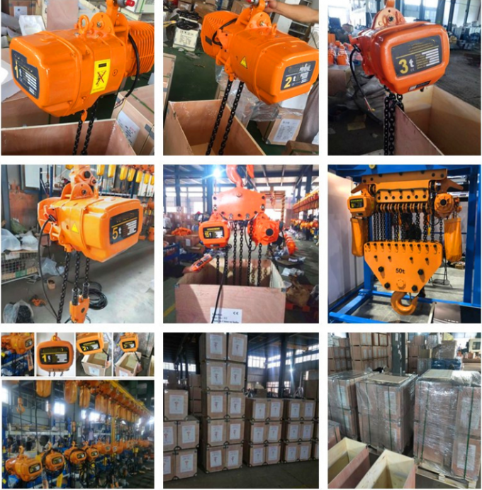 Lightweight Mini Electric Chain Hoist , 1 - 5 Ton Remote Control Chain ...