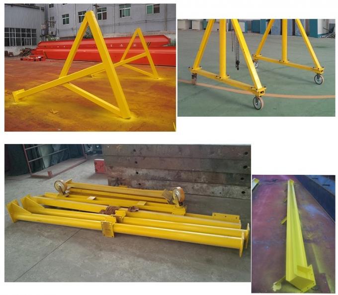 Small Portable Gantry Crane 3000kg Span 3m With 3 Meters Lifting Height