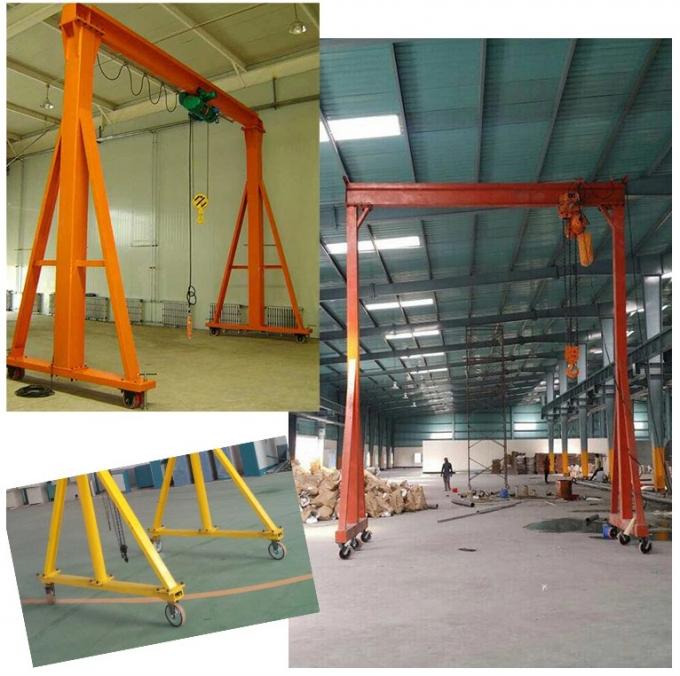 Small Portable Gantry Crane 3000kg Span 3m With 3 Meters Lifting Height