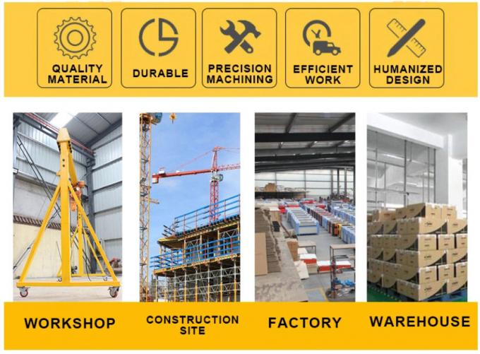 A Frame Lifting Portable Gantry Crane 3.5 Ton Fixed Height With ...